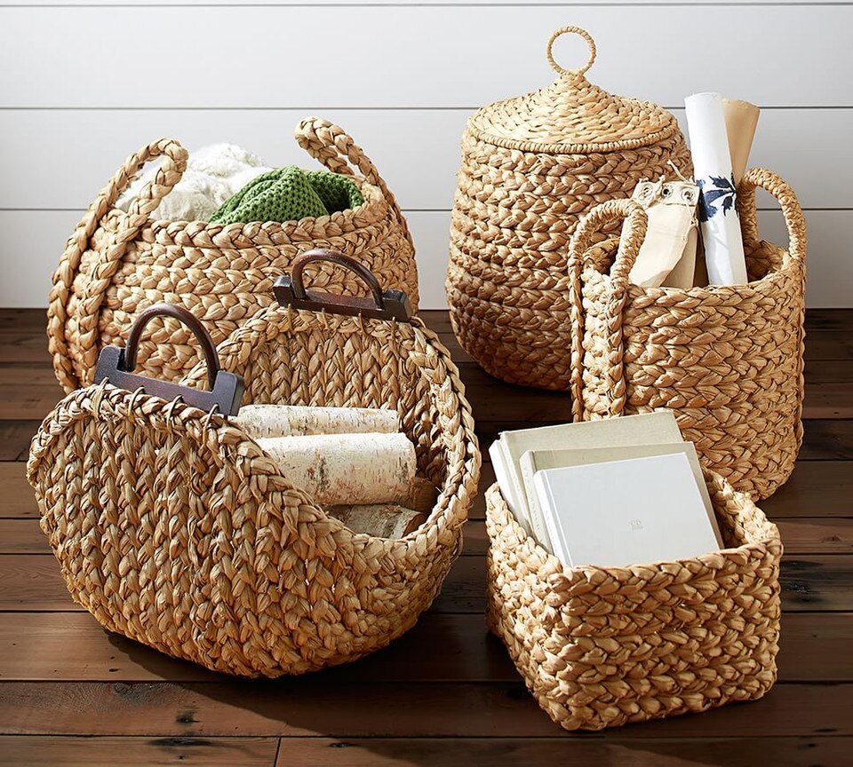Beachcomber Handwoven Seagrass Basket Collection | Pottery Barn Australia